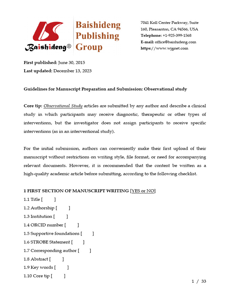Guidelines For Manuscript Preparation and Submission-Observational ...