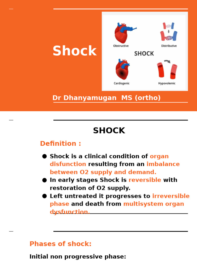 Shock | PDF | Shock (Circulatory) | Medical Specialties