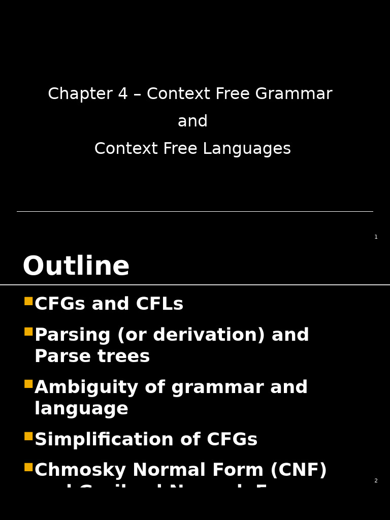 CH 4 - Context Free Languages Amd Grammars | PDF | Metalogic | Mathematical Logic