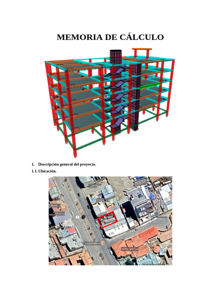 MEMORIA DE CÁLCULO | PDF | Viga (Estructura) | Rigidez