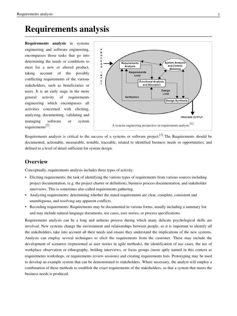 Systems Engineering Requirements Analysis | PDF | Use Case | Systems Theory