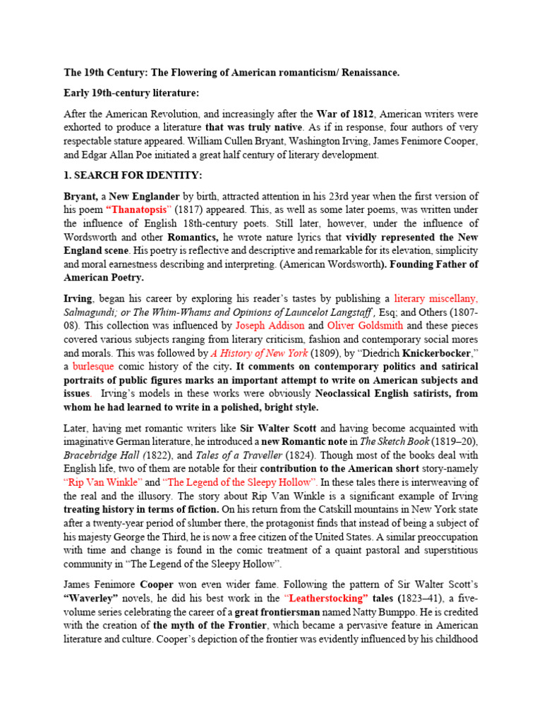 19th Century Literature | PDF | Transcendentalism | Walden