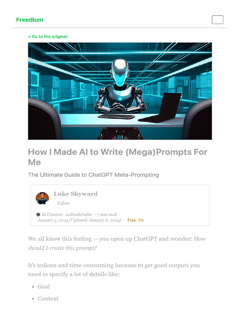 Mastering ChatGPT Megaprompts Guide | PDF | Use Case | Goal Setting