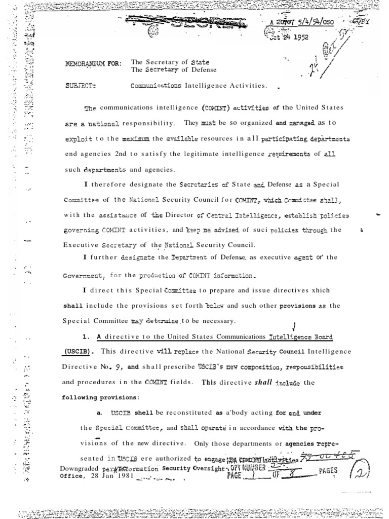 U.S. Communications Intelligence Policies | PDF | Virtue | Justice