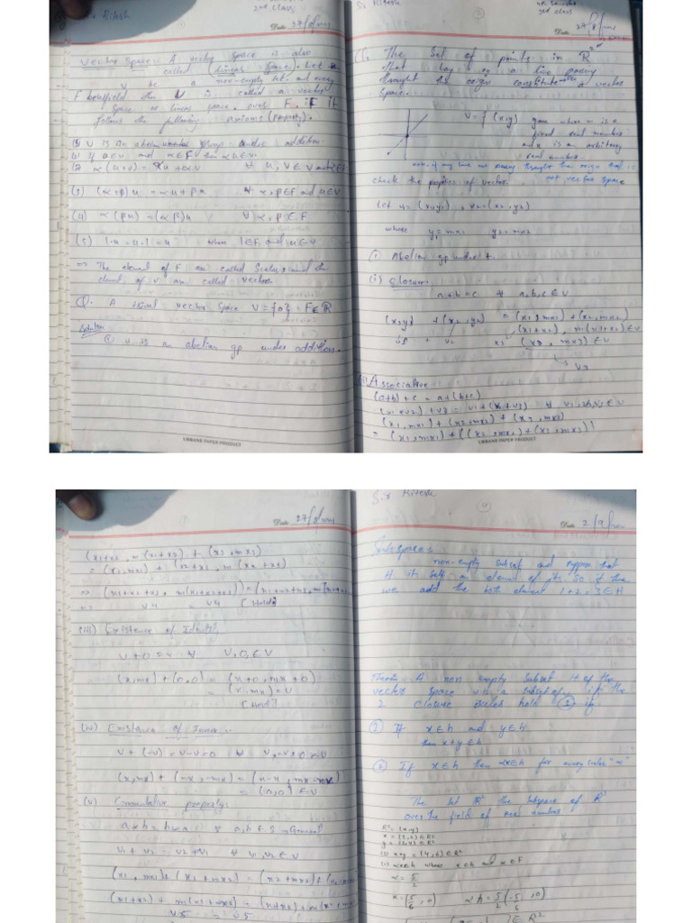 Affine Geometry (Half) by Yawar Taught by Sir Ritesh | PDF