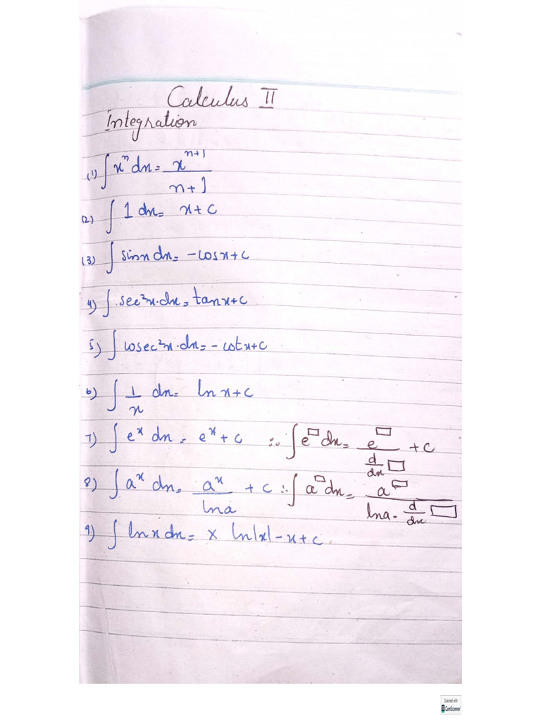 Calculus 2 Notes | PDF