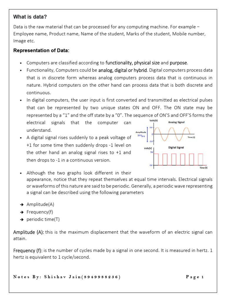 Data Representation and Data Processing | PDF | Character Encoding | Binary Coded Decimal