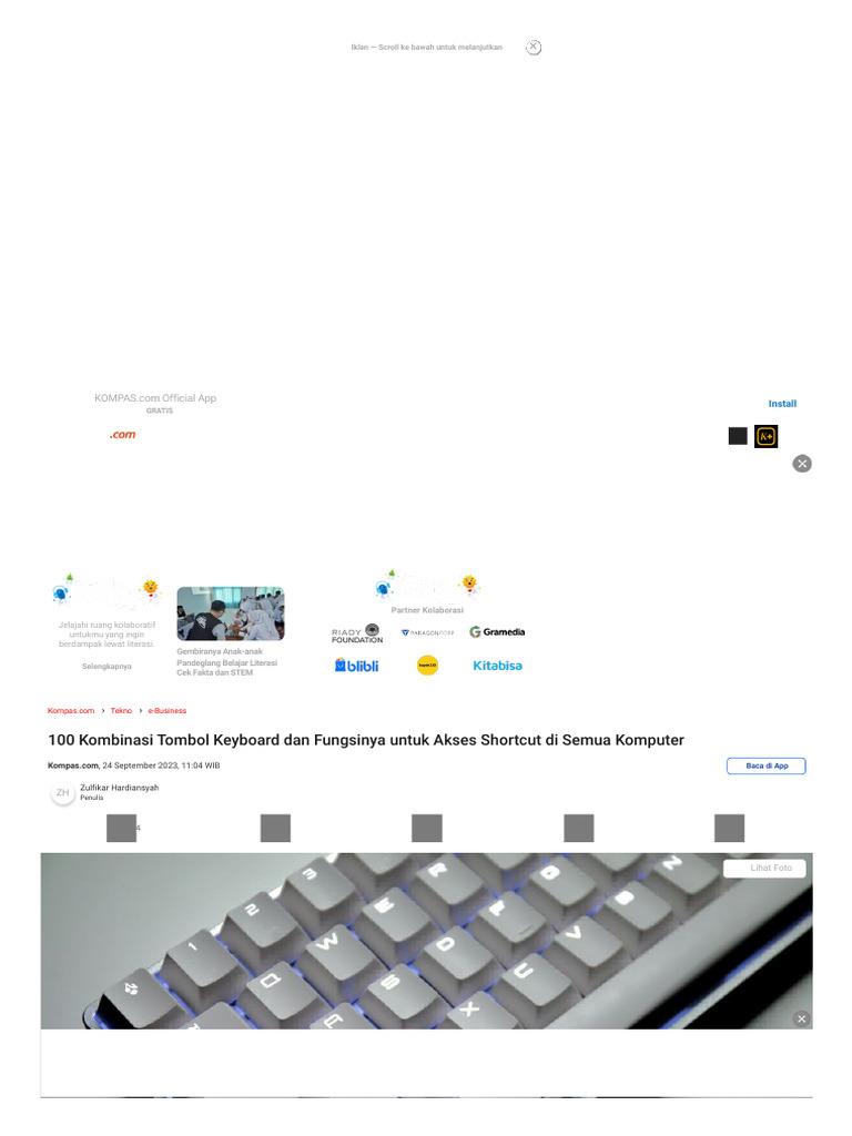100 Kombinasi Tombol Keyboard Dan Fungsinya Untuk Akses Shortcut Di ...