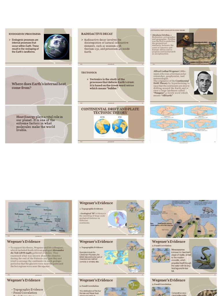 Endogenic Process Lesson | PDF | Plate Tectonics | Geology