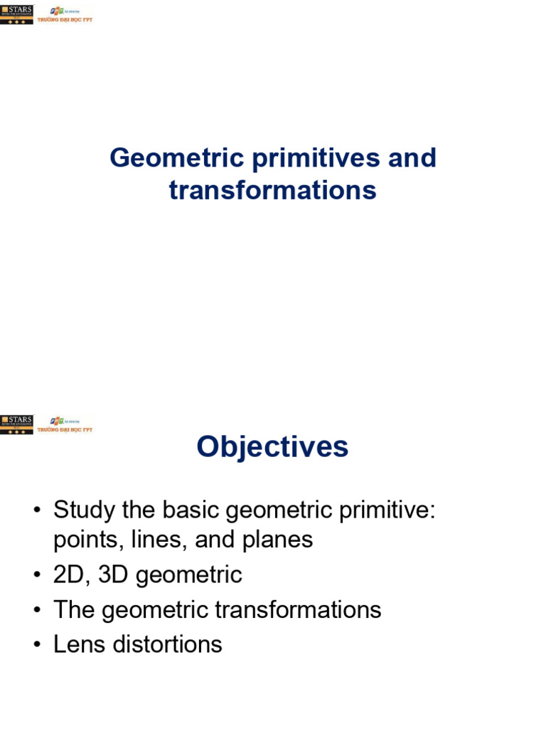 2 Geometric Primitives and Transformations | PDF | 2 D Computer ...