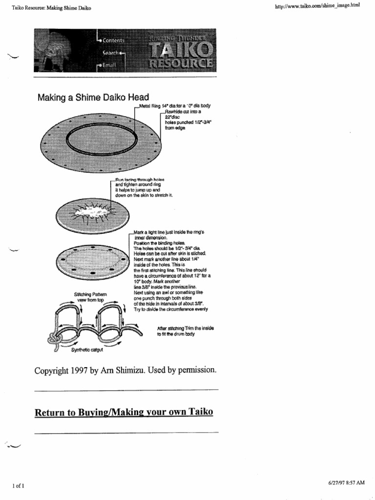 Making Shime Daiko | PDF