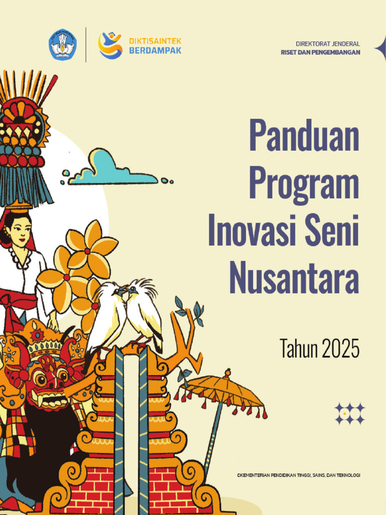 Buku Panduan Program Inovasi Seni Nusantara 2025 | PDF