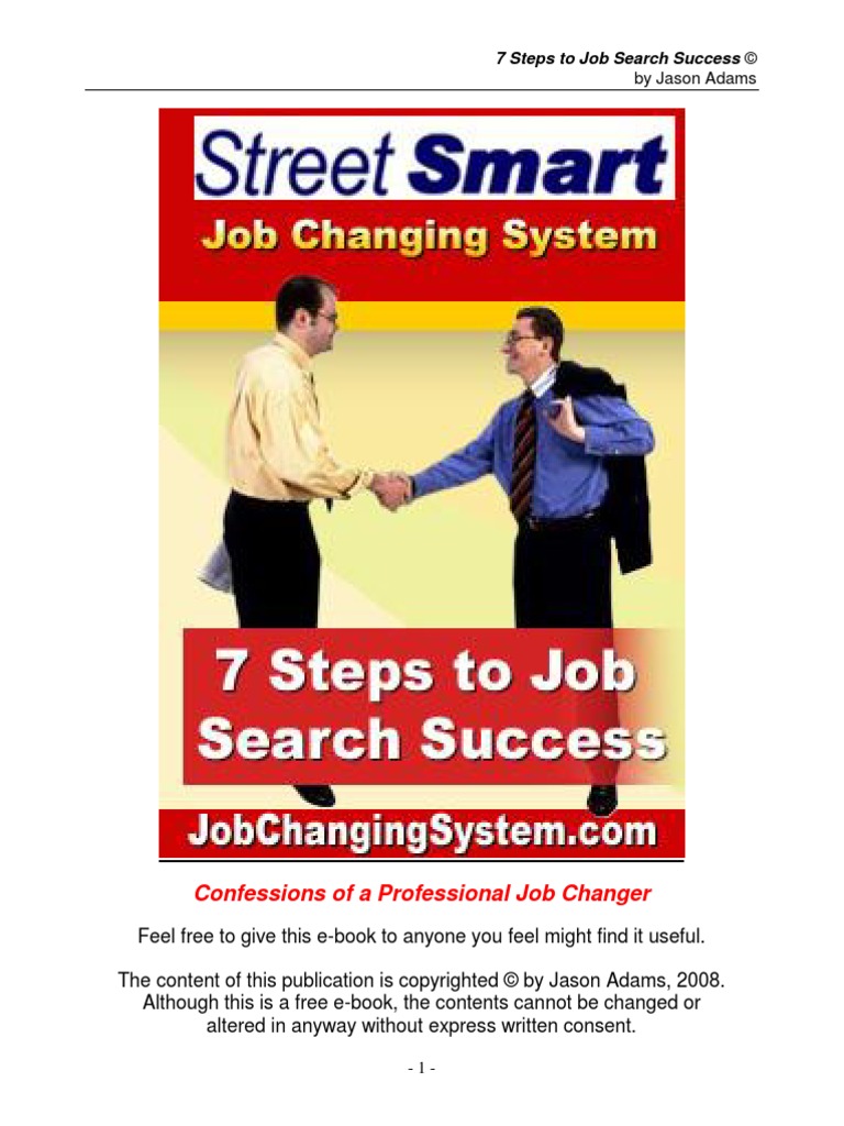 7 StepsTo Job Search Success | PDF | Résumé | Job Interview