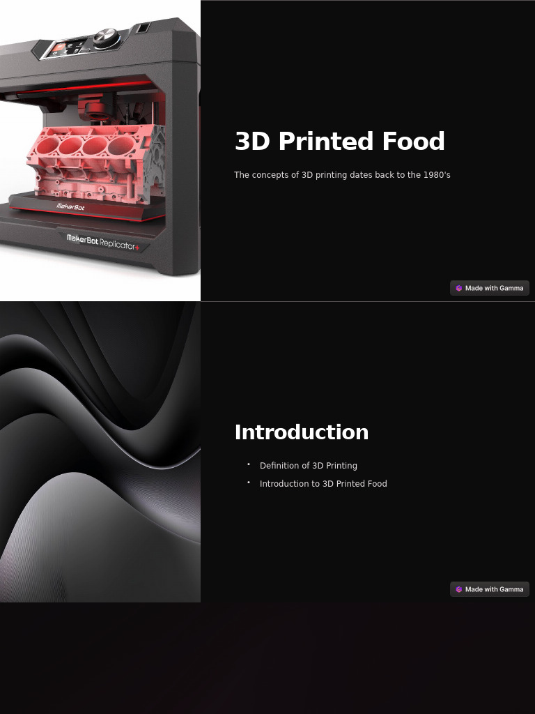 3D Printed Food: Benefits and Future | PDF | 3 D Printing