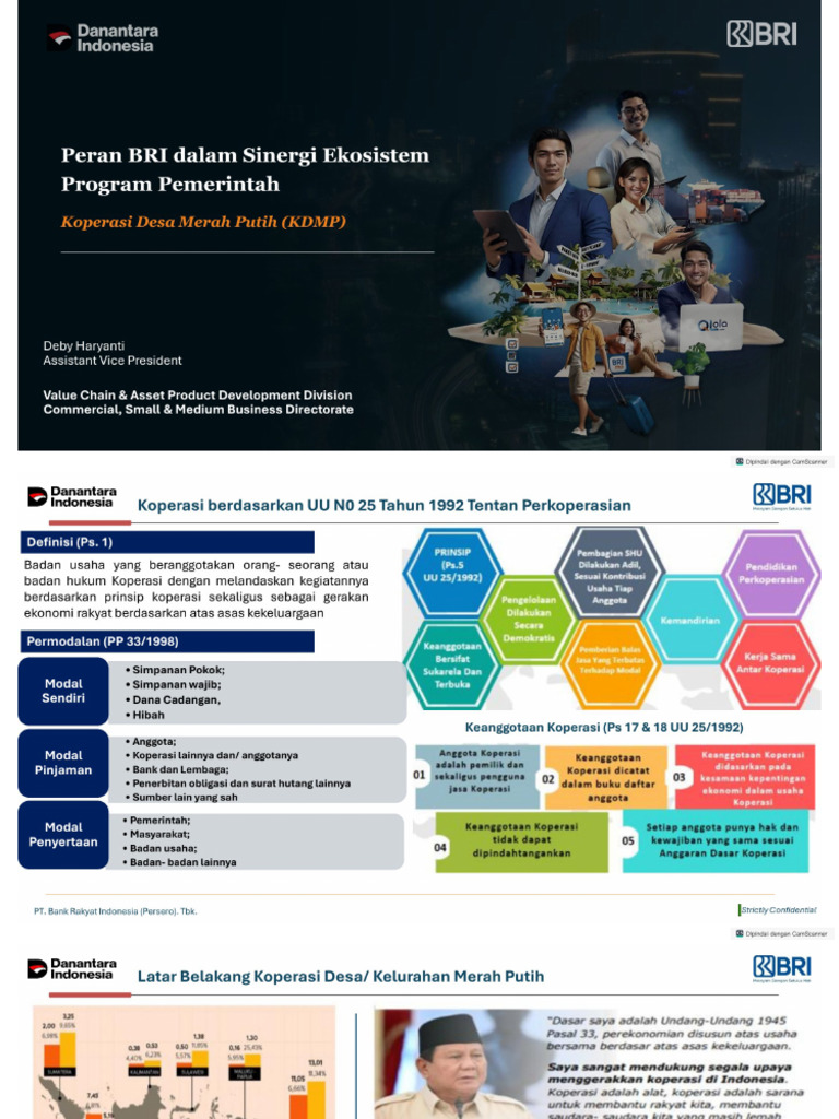 Materi Sharing Session KDKMP Uker BRI Agustus 2025(1) | PDF