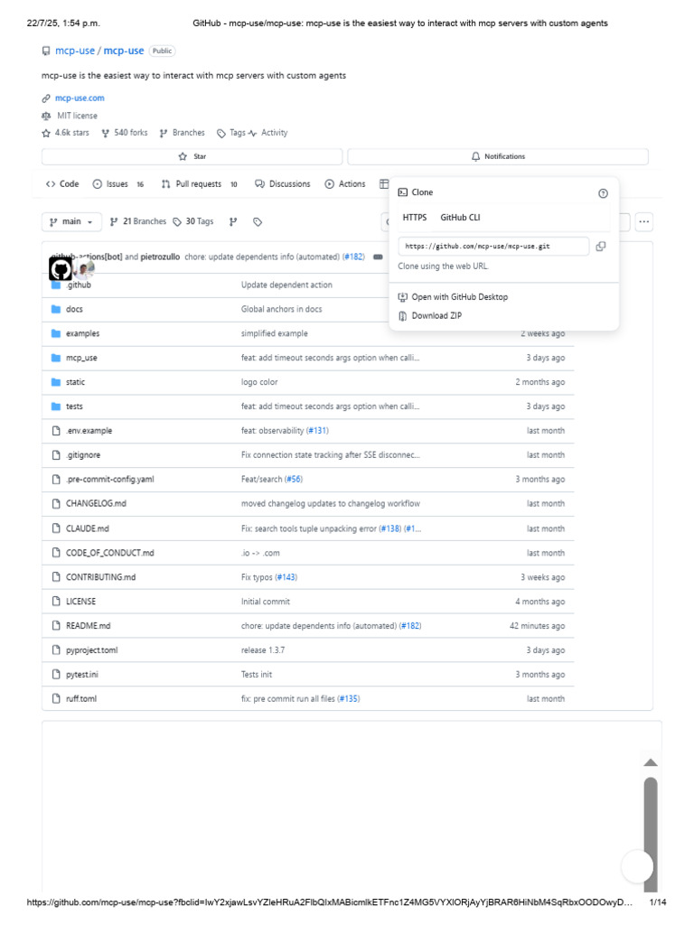 GitHub - Mcp-Use - Mcp-Use - Mcp-Use Is The Easiest Way To Interact With MCP Servers With Custom ...