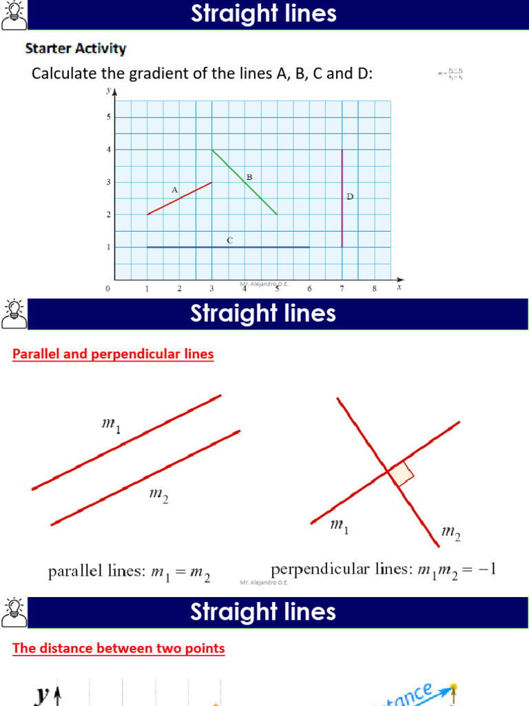3.1 - Straight Lines and Curves | PDF | Line (Geometry) | Mathematical ...
