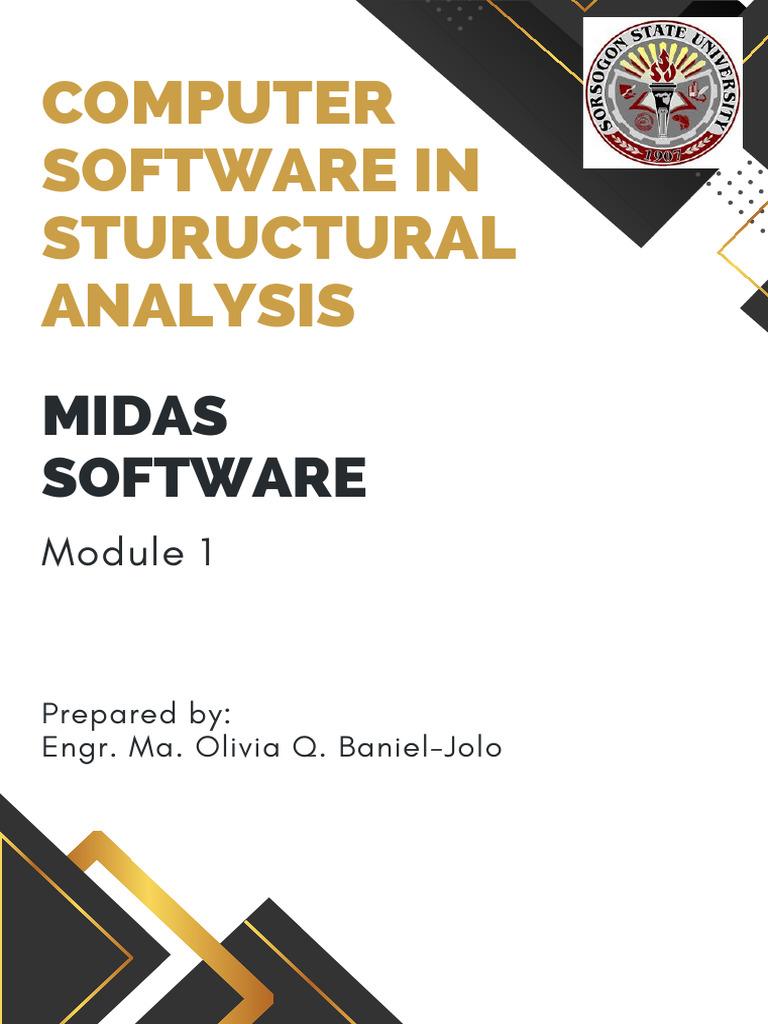 Module 1 Computer Software for Structural Analysis (1) | PDF | Finite Element Method ...