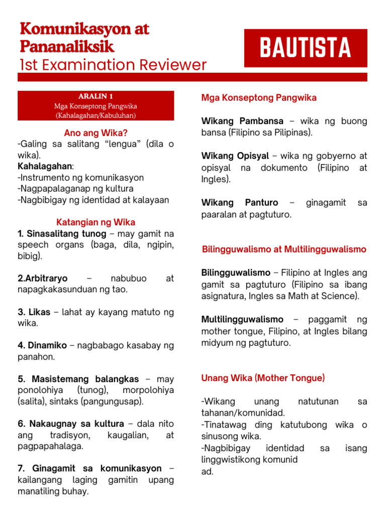 Kompan Exam Reviewer | PDF