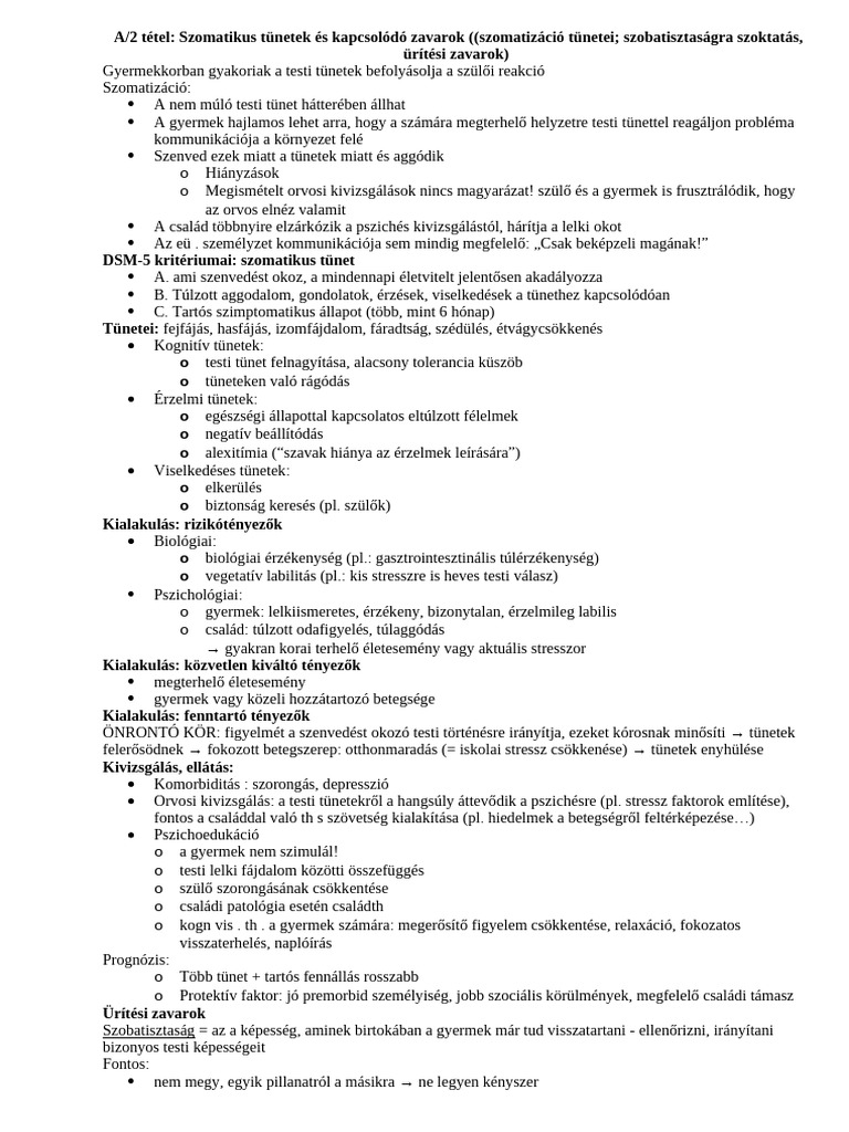 A2 Tétel | PDF