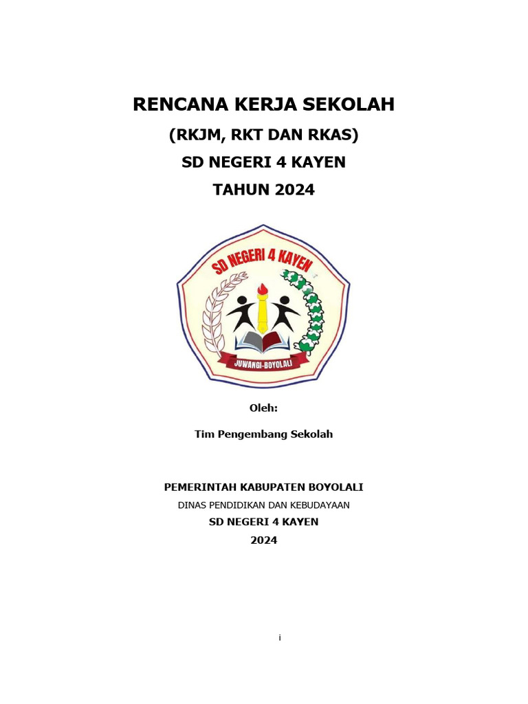 Program Kerja KS 2024-Kayen 4 | PDF