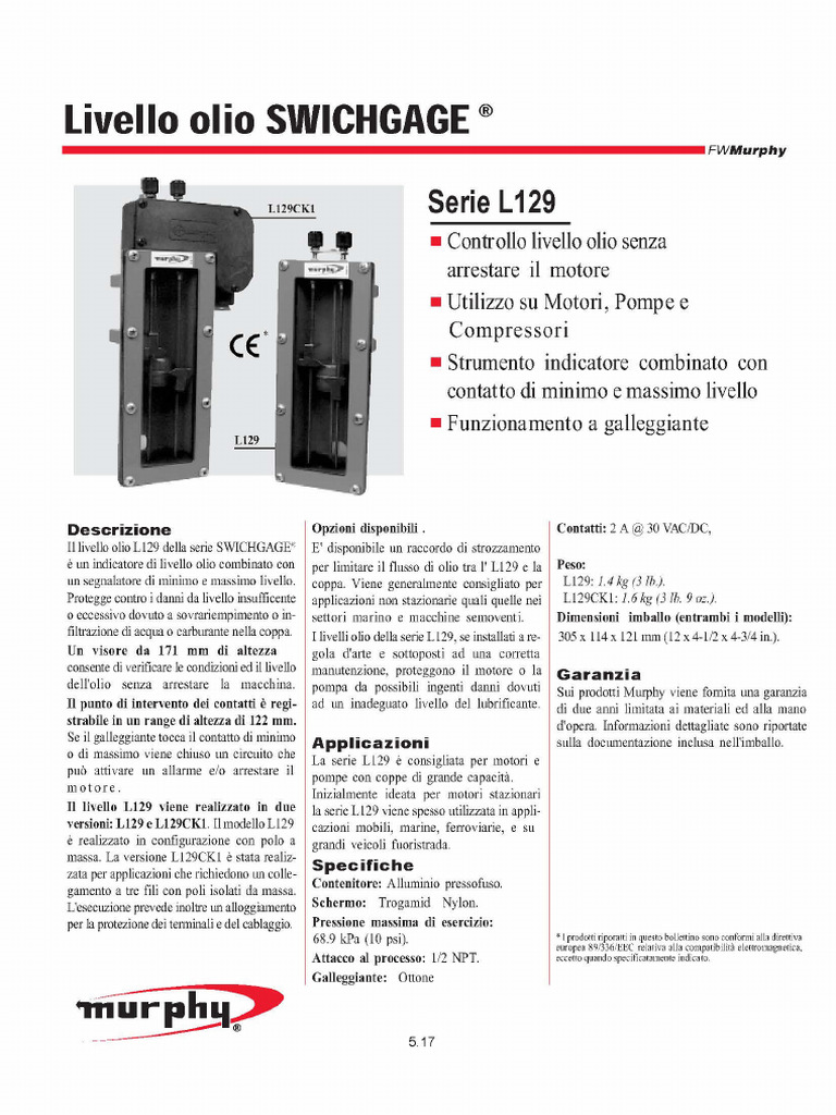 Murphy L129 | PDF