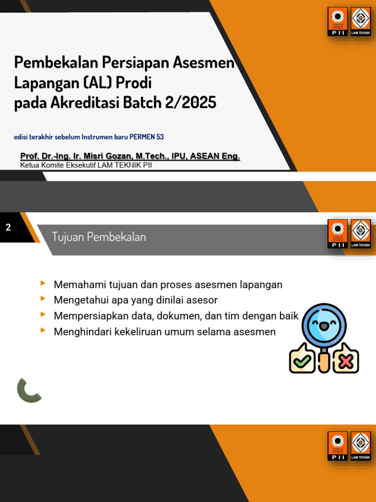 Materi 1 Pembuka Pembekalan Asesi AL Batch 2 2025 | PDF