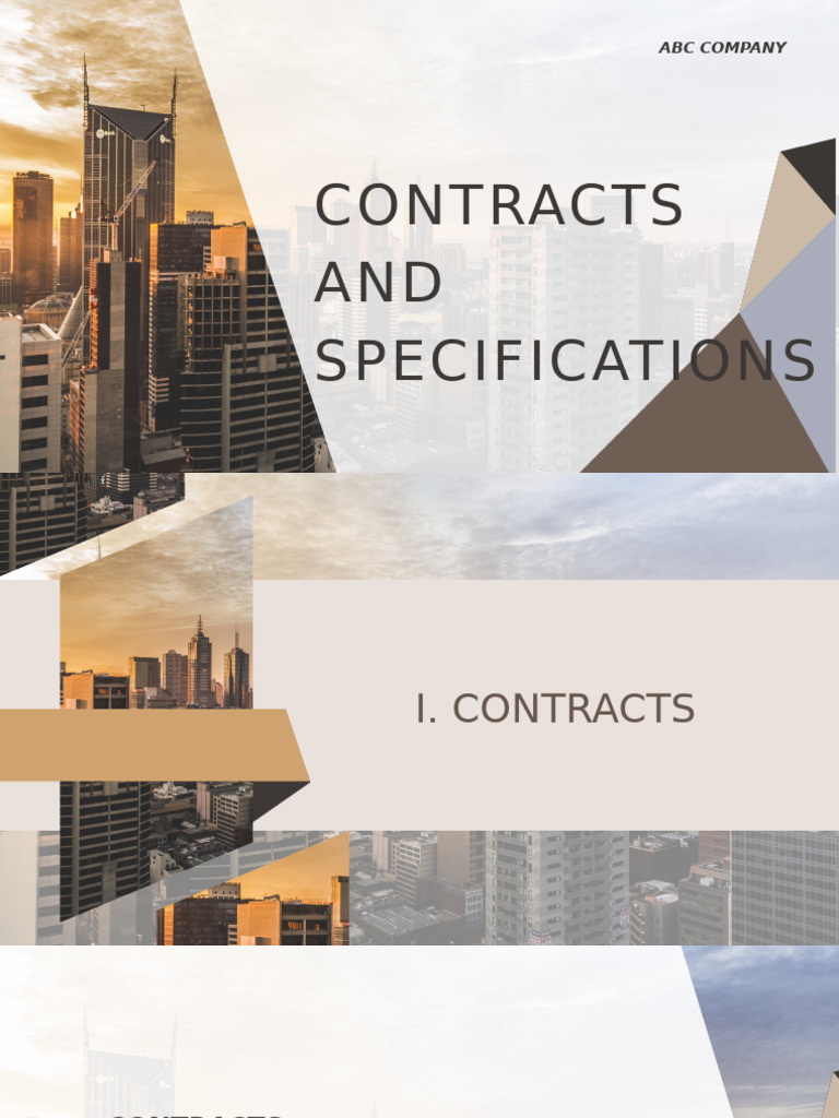 Essential Elements of Construction Contracts | PDF | Specification ...
