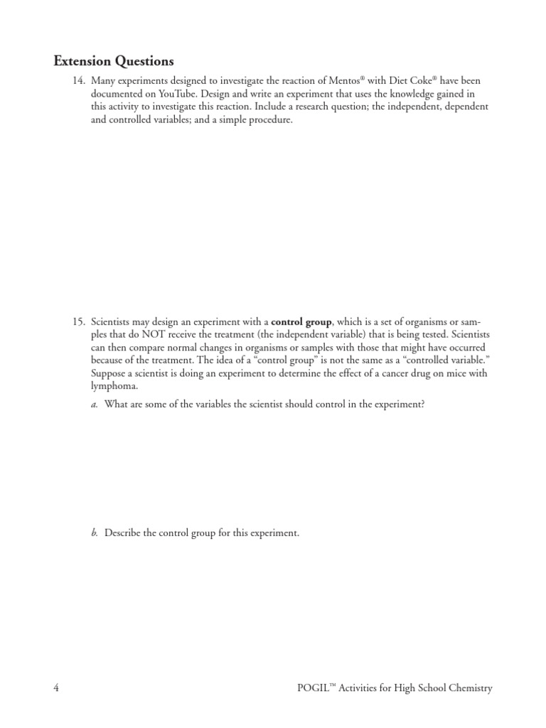 3 POGIL Fundamentals of Experimental Design-S EC PDF | PDF