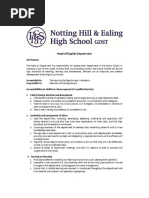 Departmental Head Job Description | PDF | Teachers | Schools