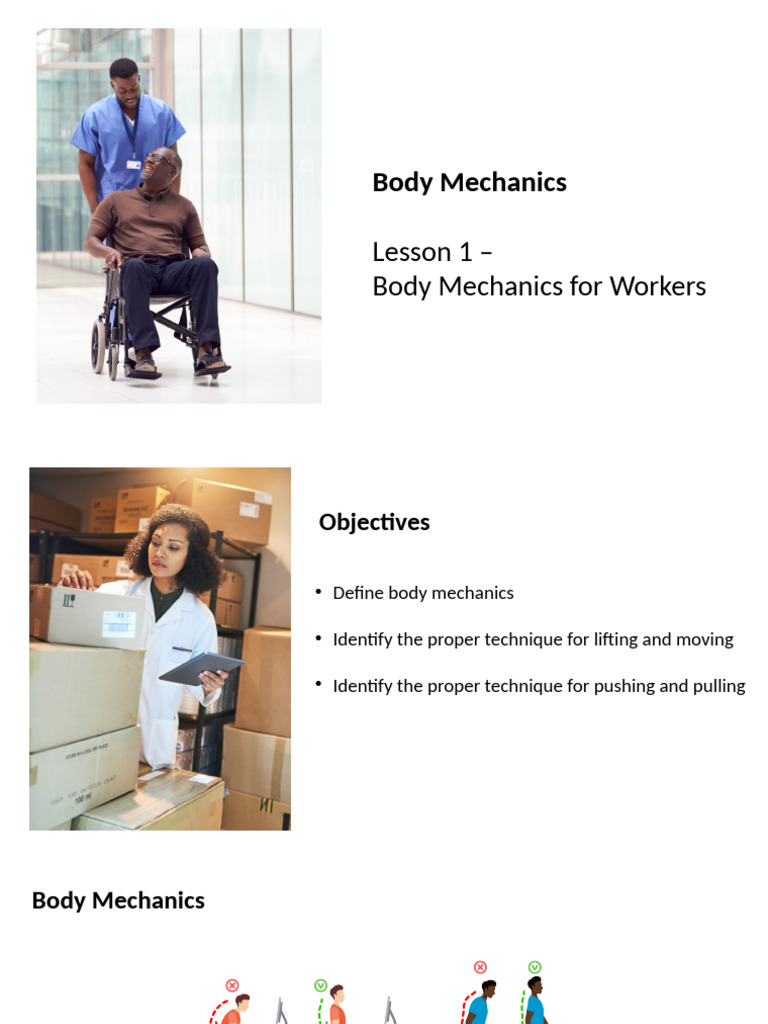 Body Mechanics in Healthcare Practices | PDF | Clinical Medicine ...