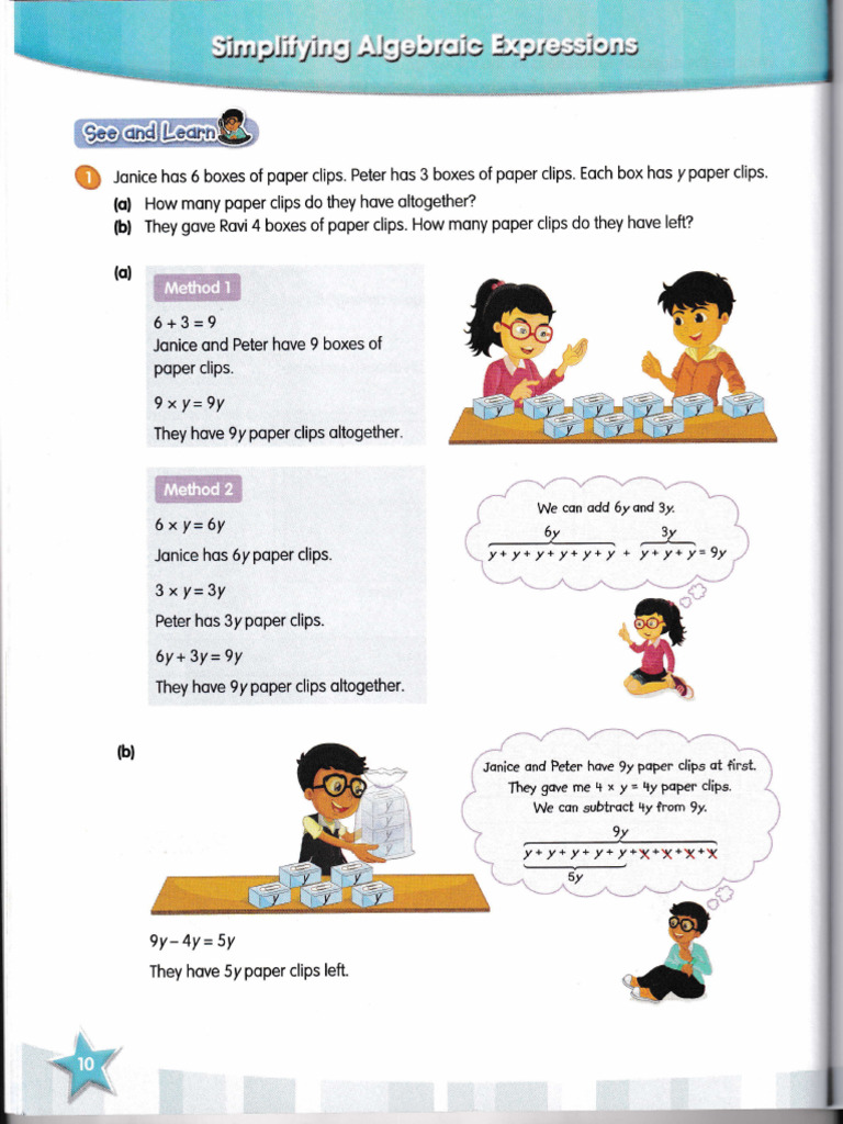 Simplifying Algebraic Expressions | PDF