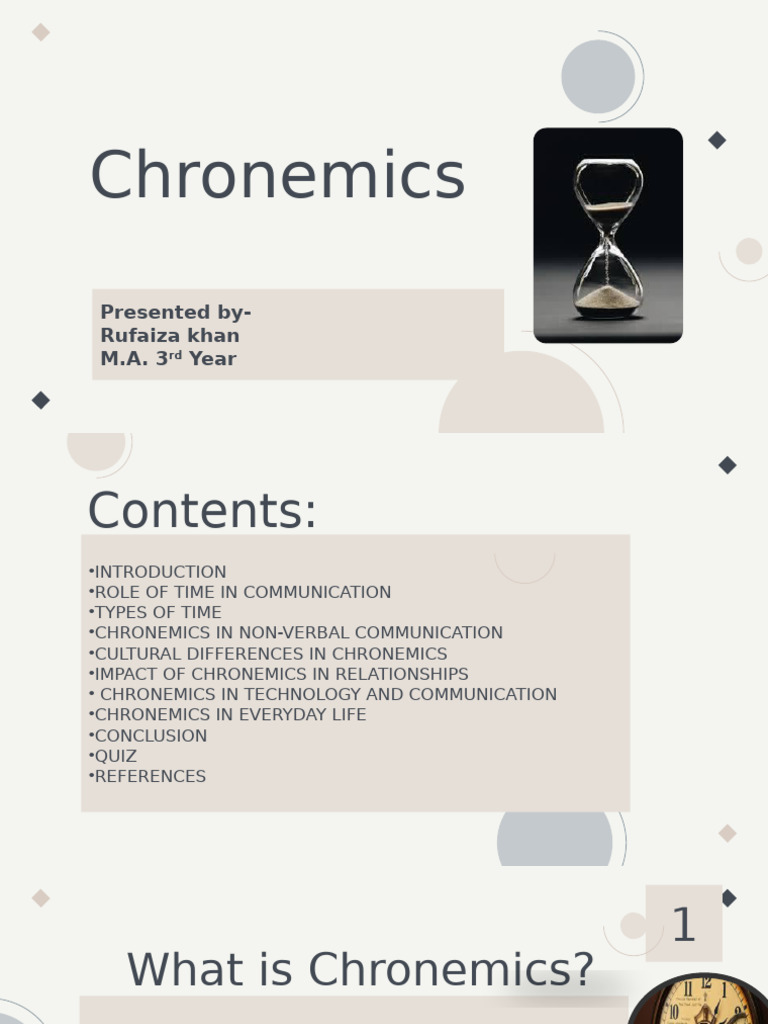 Understanding Chronemics in Communication | PDF | Communication ...