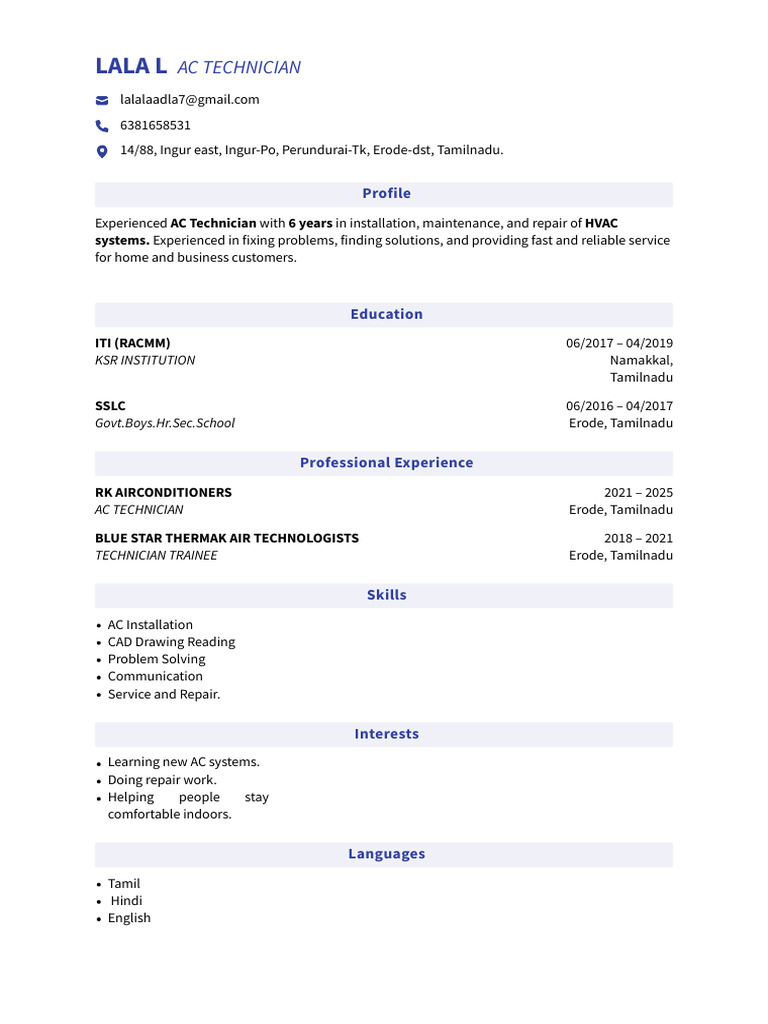 Lala Resume | PDF