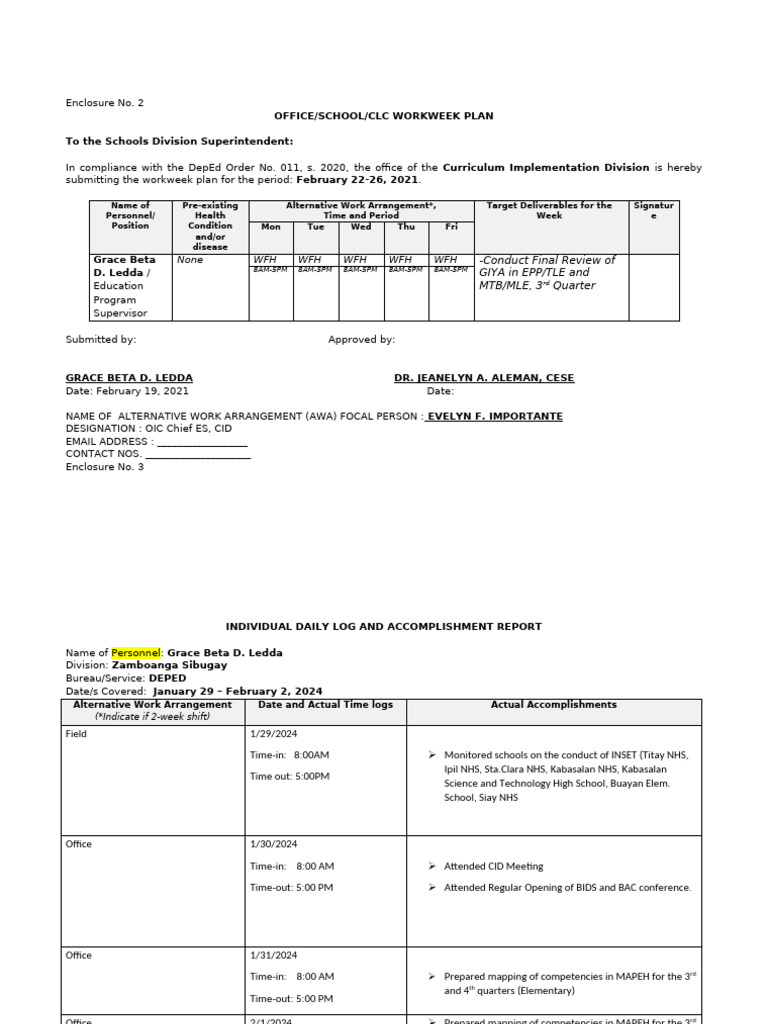 Accomplishment and Plan New Template Autosaved | PDF | Philippines