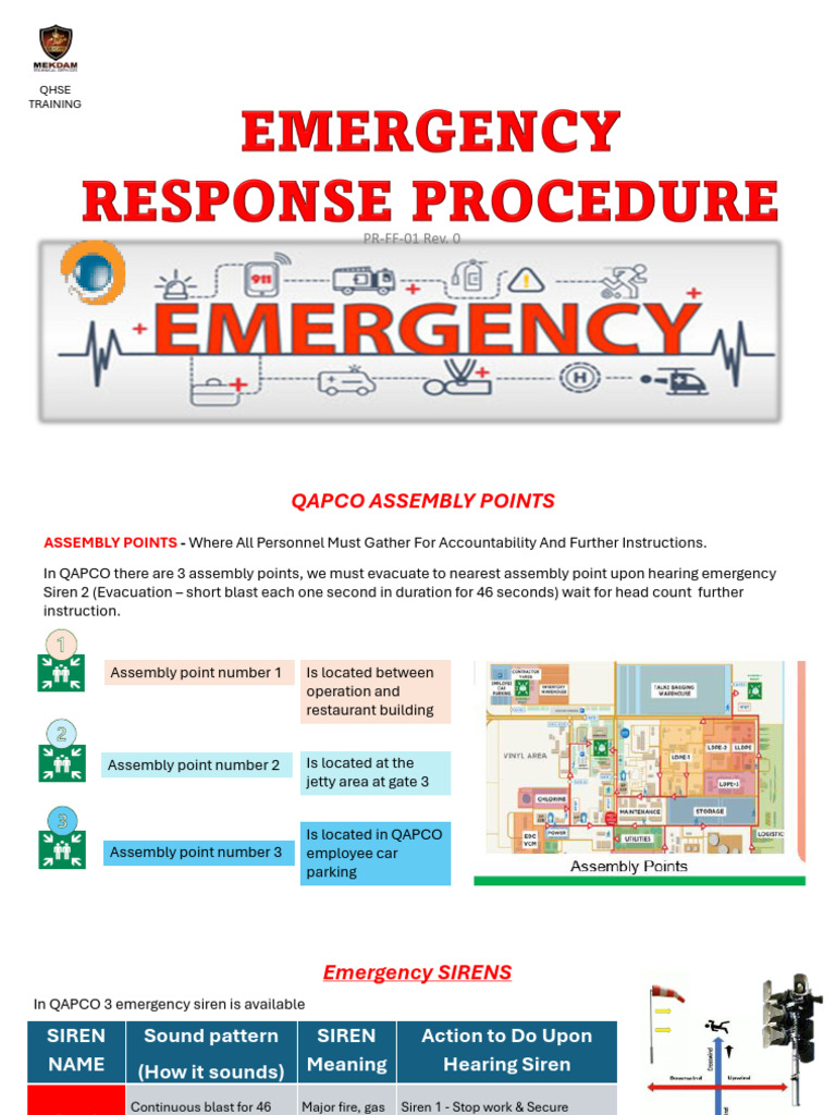 QAPCO Emergency Evacuation Protocols | PDF | Emergency | Civil Defense