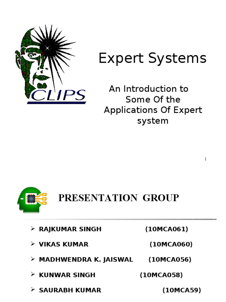 An Introduction to Expert Systems: Applications and Examples | PDF ...