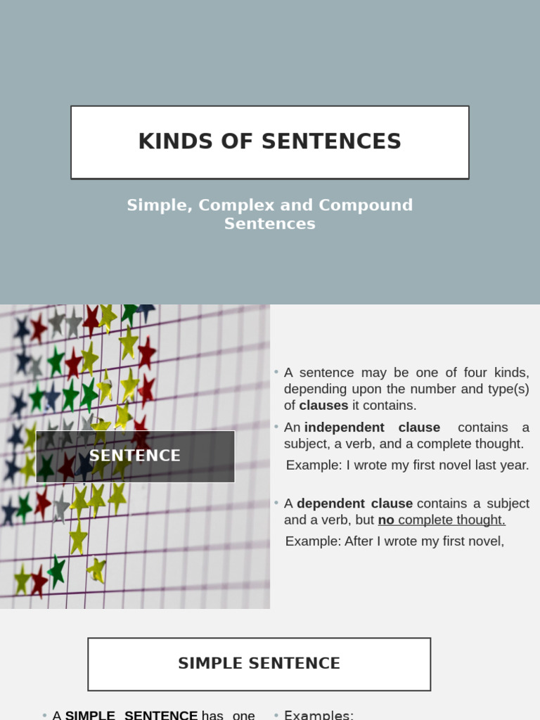 Types of Sentences Explained | PDF | Subject (Grammar) | Languages