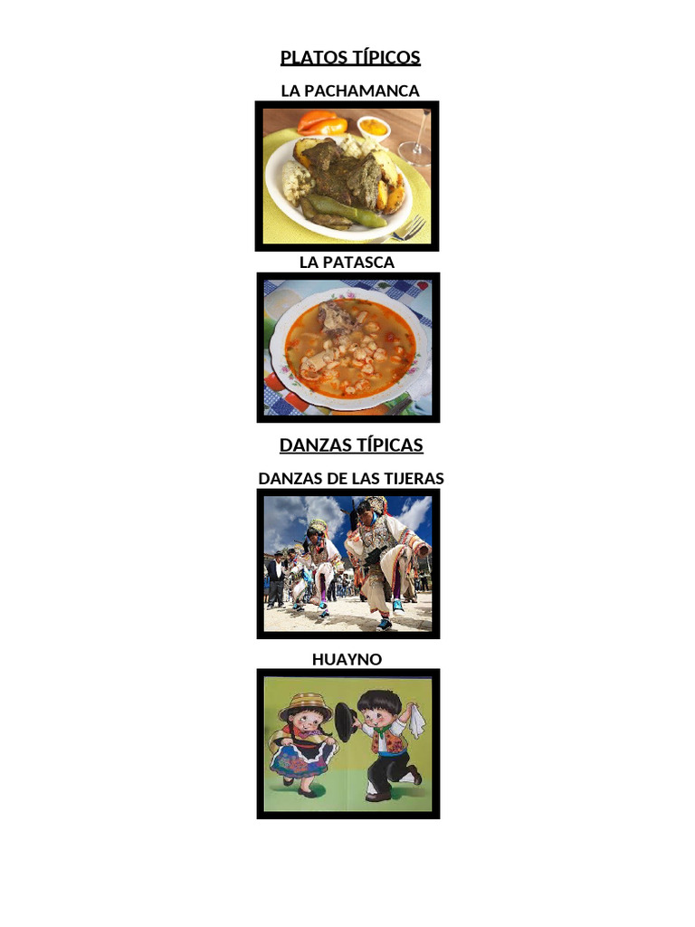 Platos Tipicos | PDF