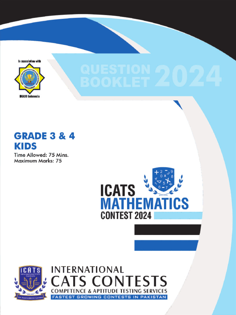 ICATS Math Contest 2024: Grades 3-4 | PDF