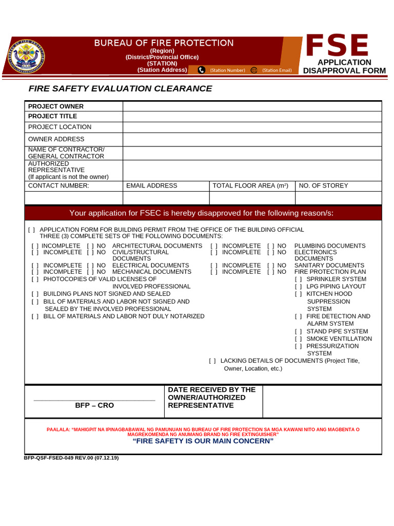 FSED 049 Application Disapproval Form FSEC | PDF | Building Materials ...