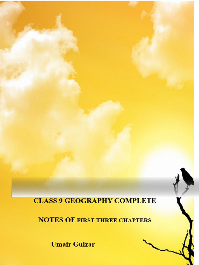Class 9 (Geography) (FIRST 3 LESSONS NOTES) (Maintained by The - Omair ...