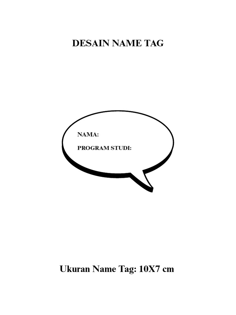 Name Tag Ex-Day PKK 2025 | PDF