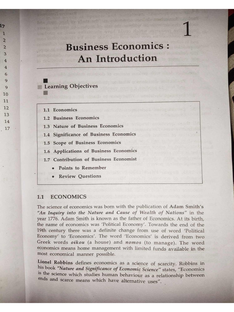 Economics Unit 1 | PDF