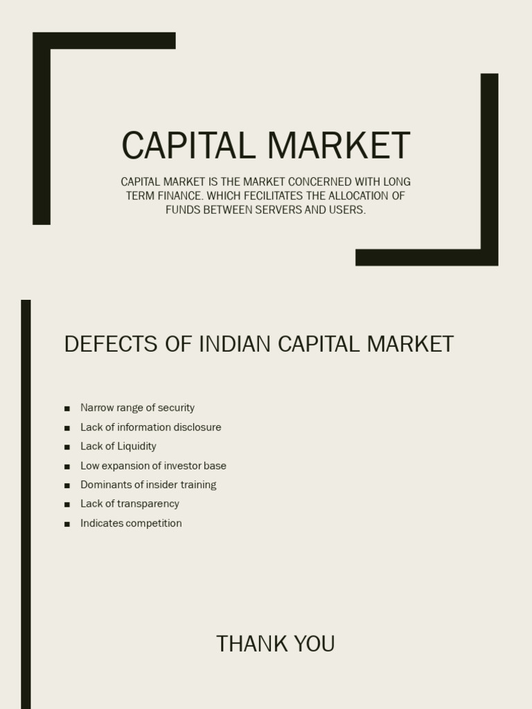 Capital Market | PDF