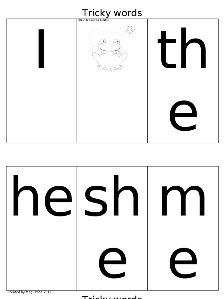 Jolly Phonics Group 1 Tricky Words | PDF | Language Arts & Discipline