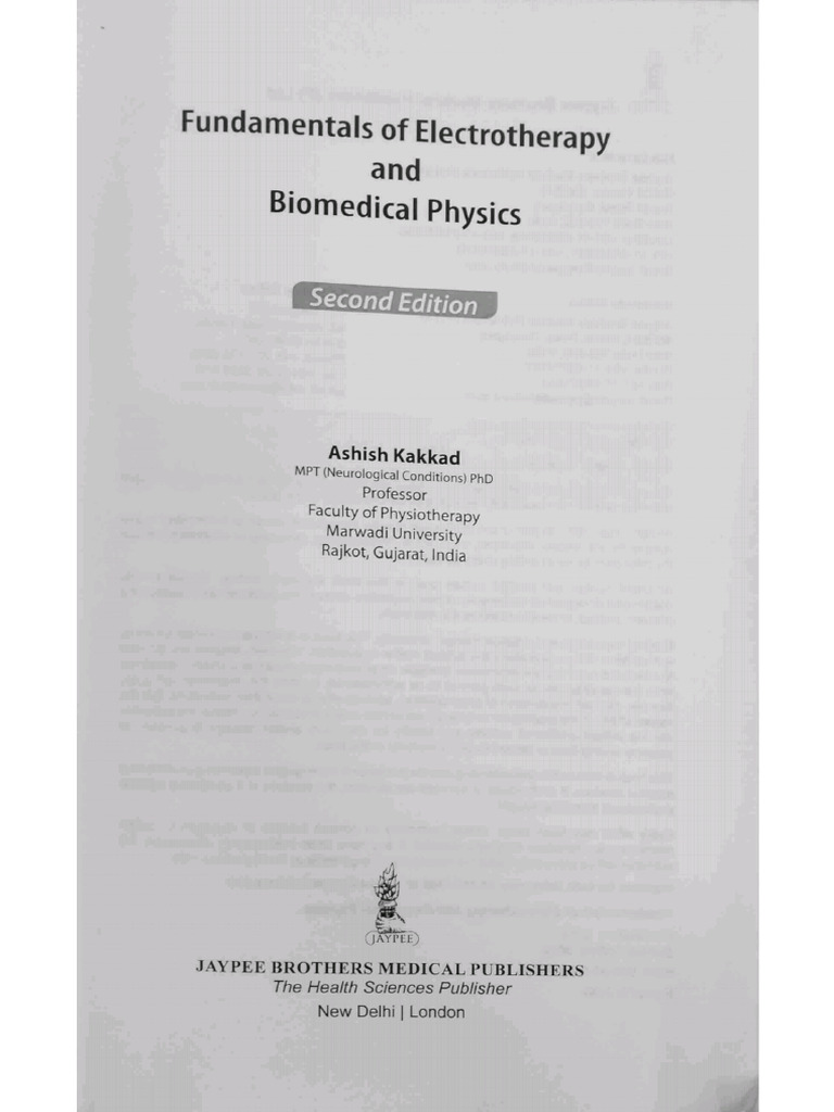 Biomedical Physics 1 | PDF