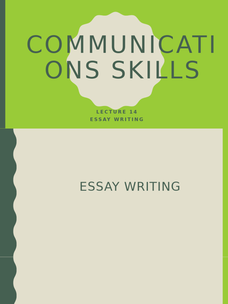 Lecture 14 - Essay Writing | PDF | Argument | Essays