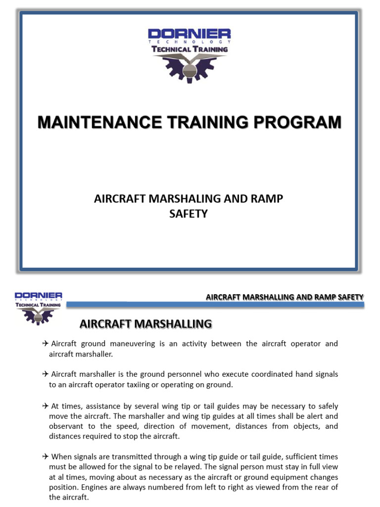 Aircraft Marshalling Training Guide | PDF | Hand | Landing Gear
