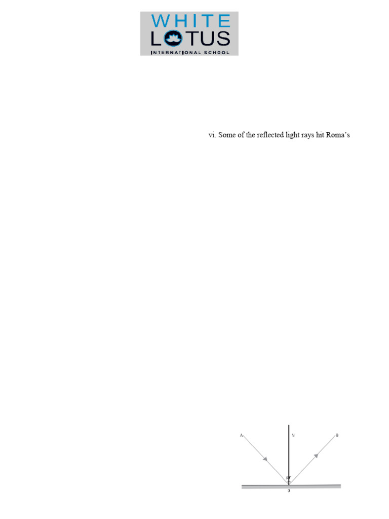 Class 8 Science: Light Notes | PDF | Reflection (Physics) | Eye